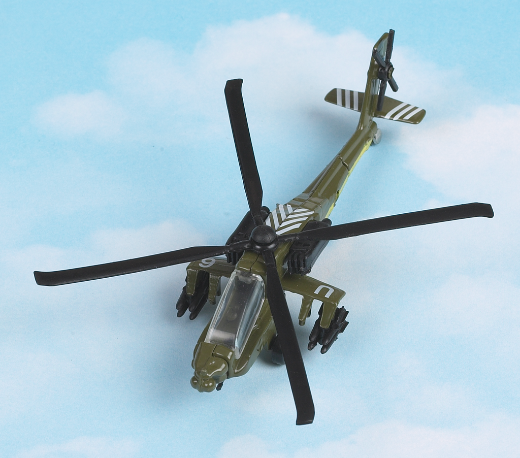 AH-64 Apache Hot Wings plane with connectible runway – Just Think Toys