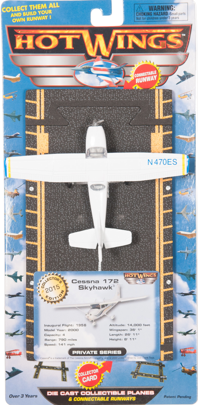 Cessna 172 Hot Wings plane with connectible runway – Just Think Toys