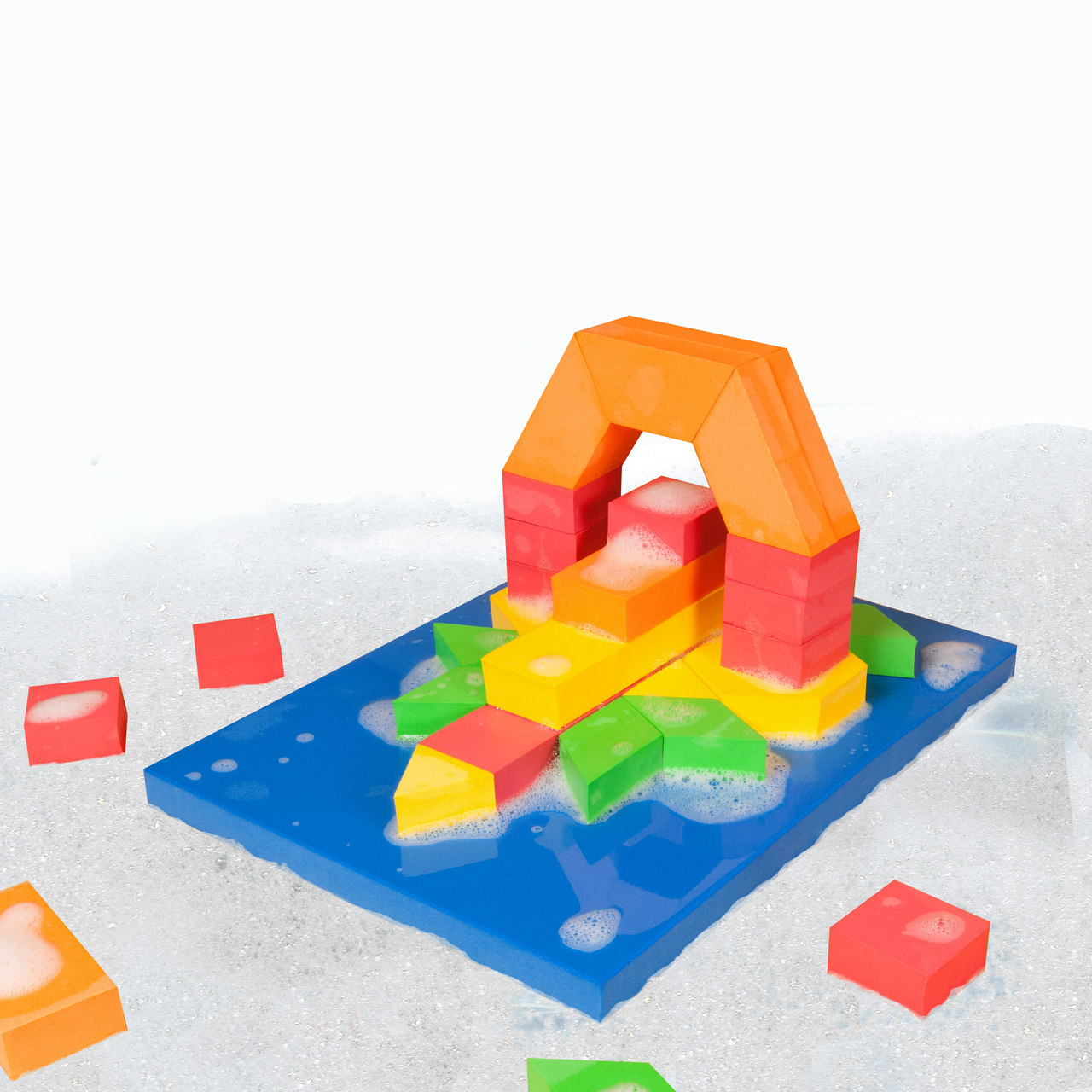 BathBlocks foam building blocks for the Bath – Just Think Toys